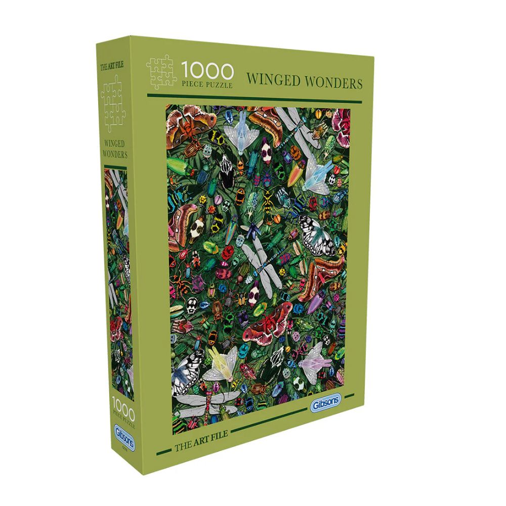 Gibsons Games 1000 Piece The Art File Winged Wonders Jigsaw Puzzle ...
