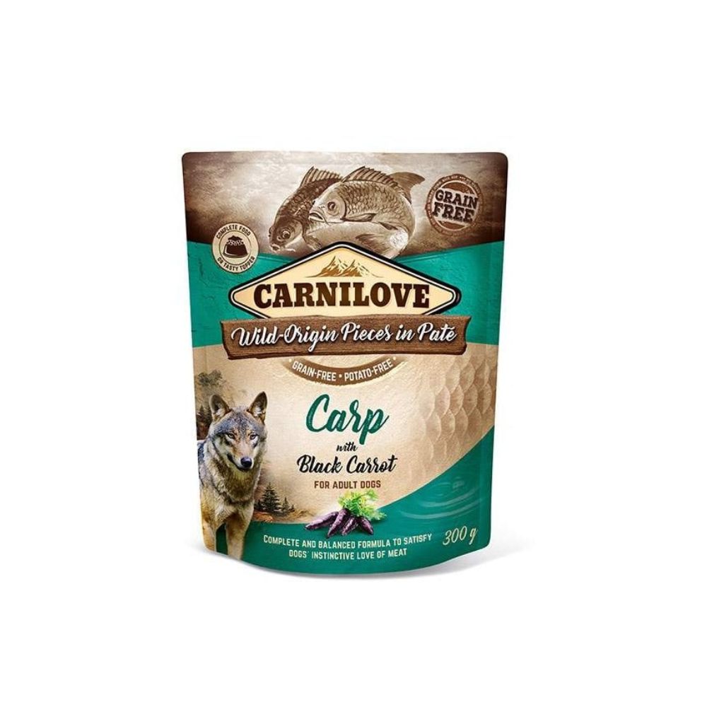 Carnilove 300g Carp with Black Carrot Dog Food Pouch – Old Railway Line ...