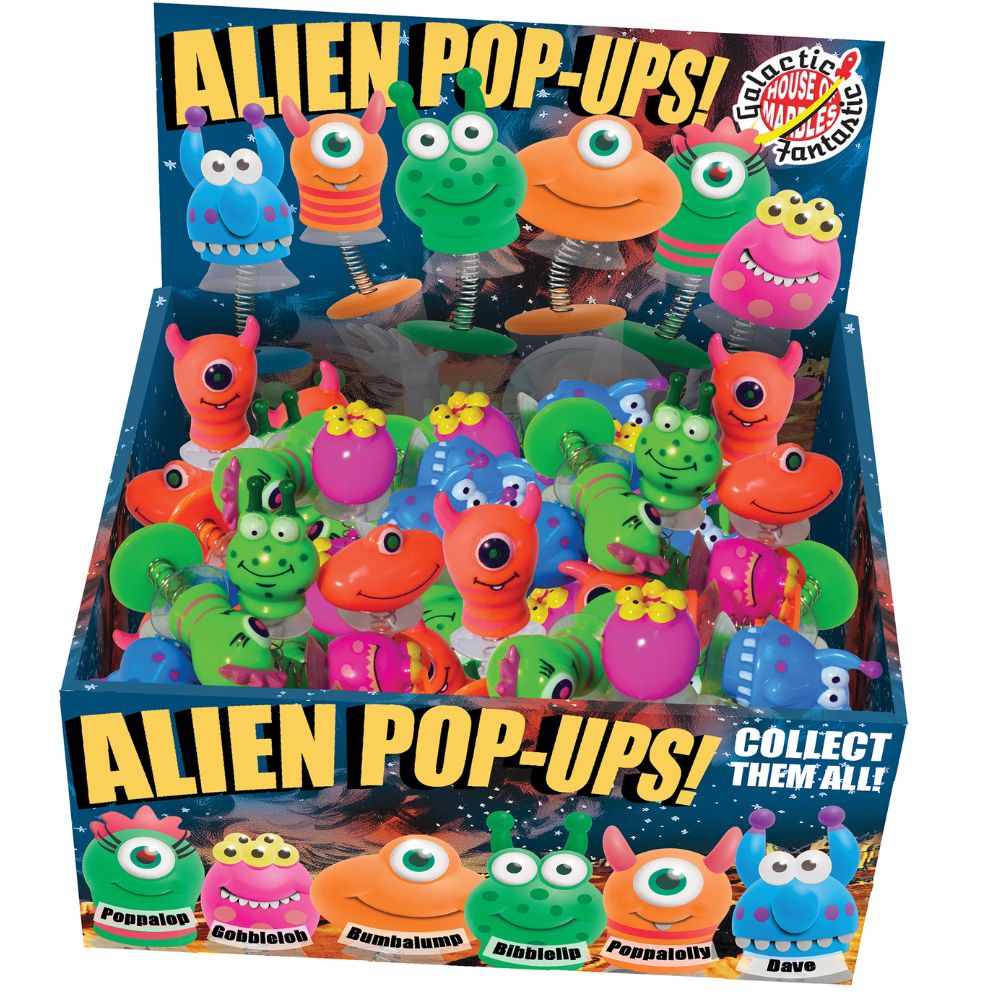 House Of Marbles Alien Pop-Ups Assorted – Old Railway Line Garden Centre