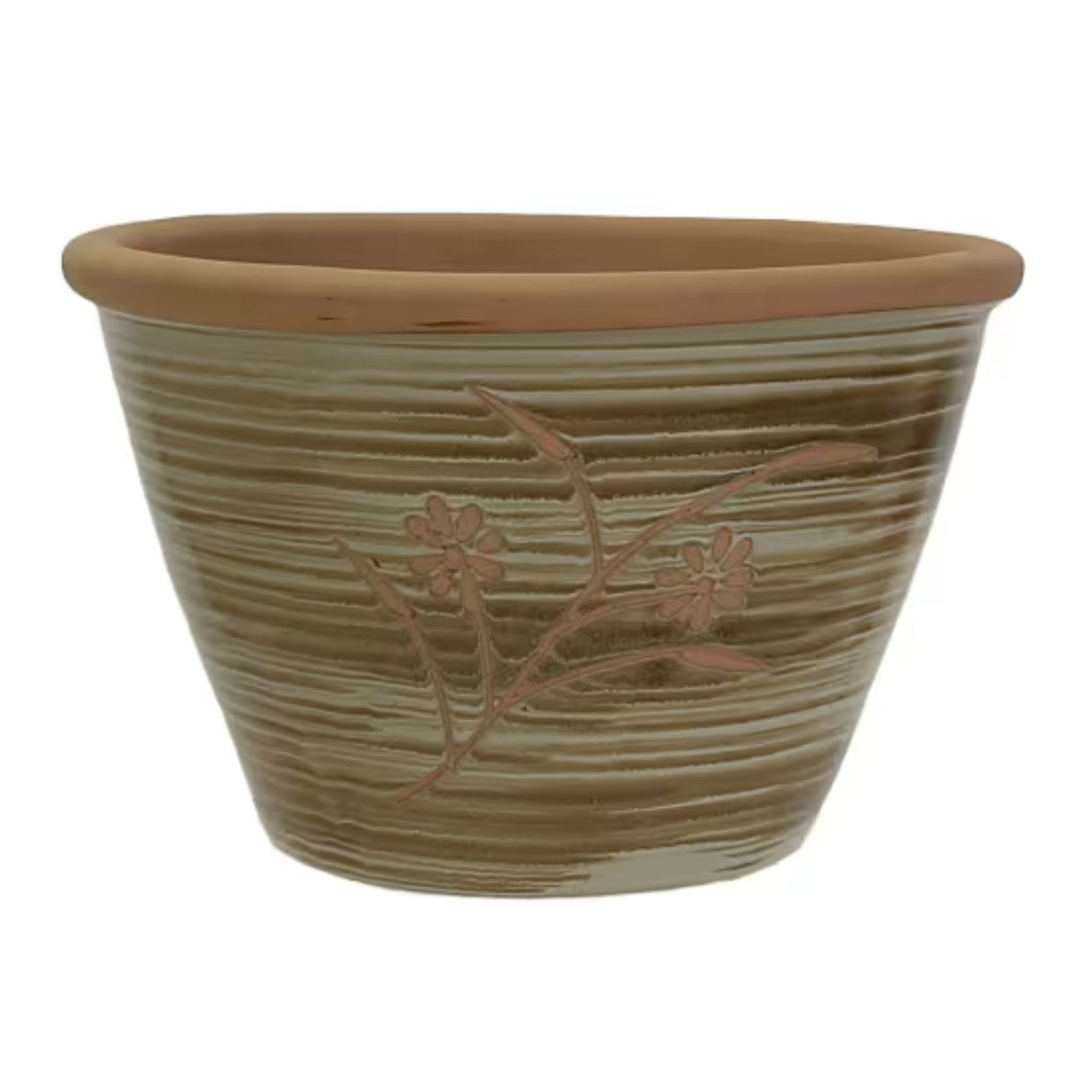 Woodlodge 34cm Bouquet Terracotta Pot - Cream – Old Railway Line Garden ...