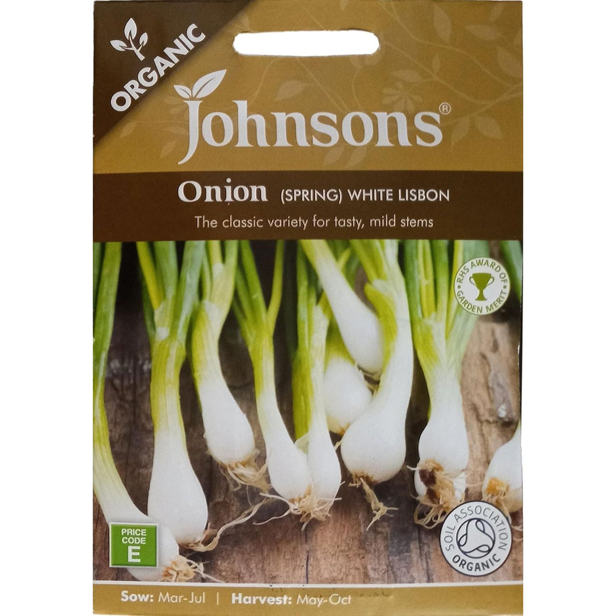Johnsons Organic Spring Onion Seeds – Old Railway Line Garden Centre