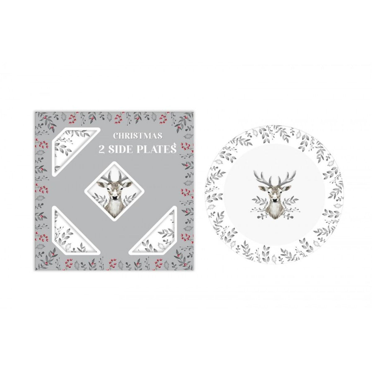 RSW 27.5" Christmas Stag Side Plates - Set of 2 – Old Railway Line ...