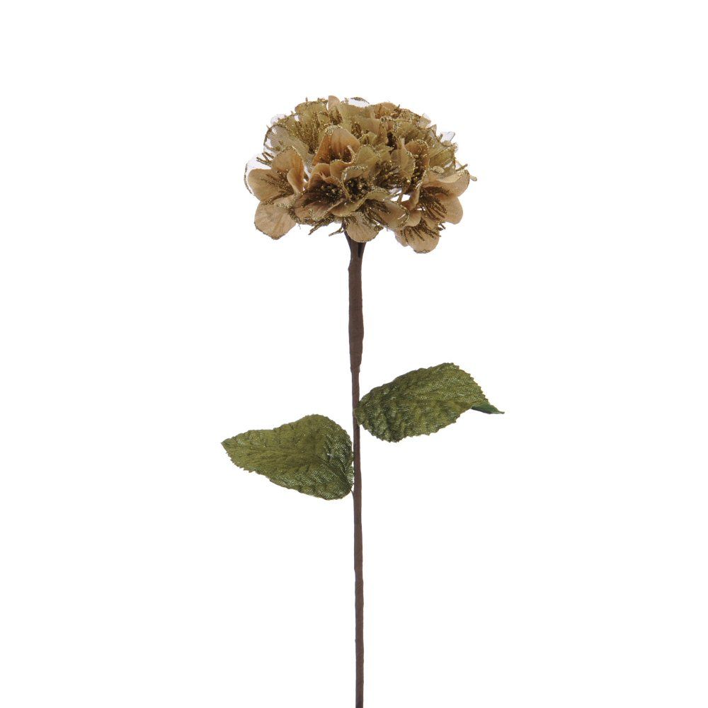 Festive 60cm Gold Artificial Hydrangea Stem – Old Railway Line Garden ...