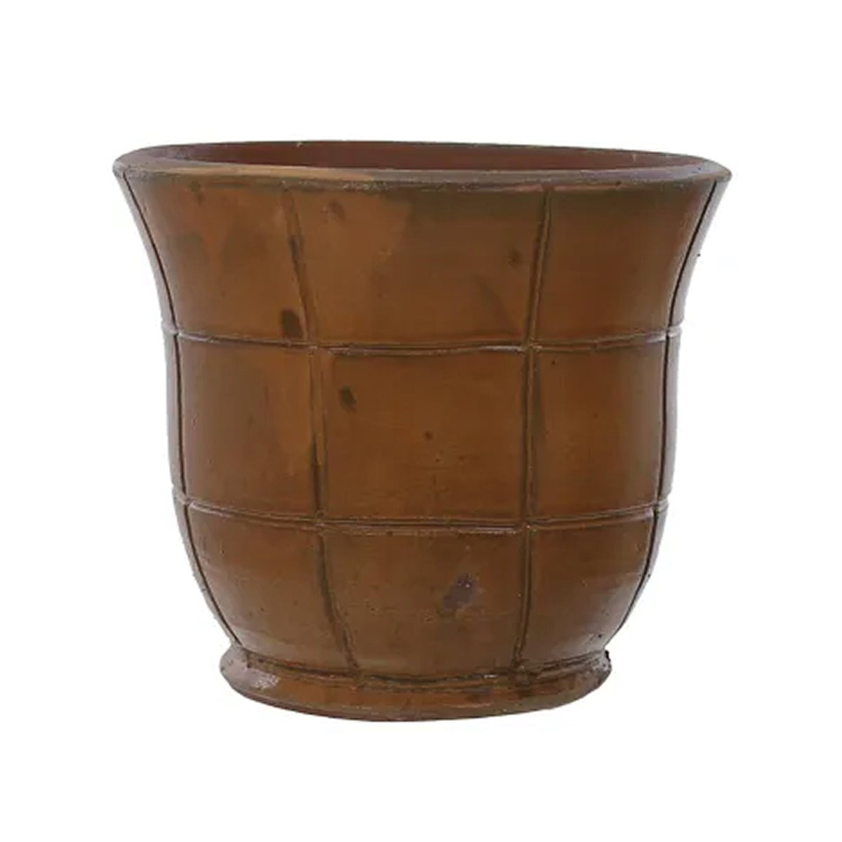 Woodlodge 22cm Yellow Chang Glazed Pot – Old Railway Line Garden Centre