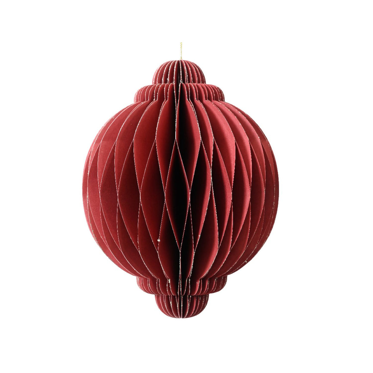 Decoris 15cm Paper Onion Paper Hanging Decoration - Red – Old Railway ...