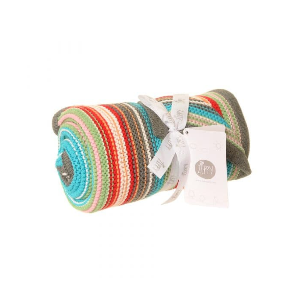 Ziggle Baby Colourful Stripes Blanket – Old Railway Line Garden Centre