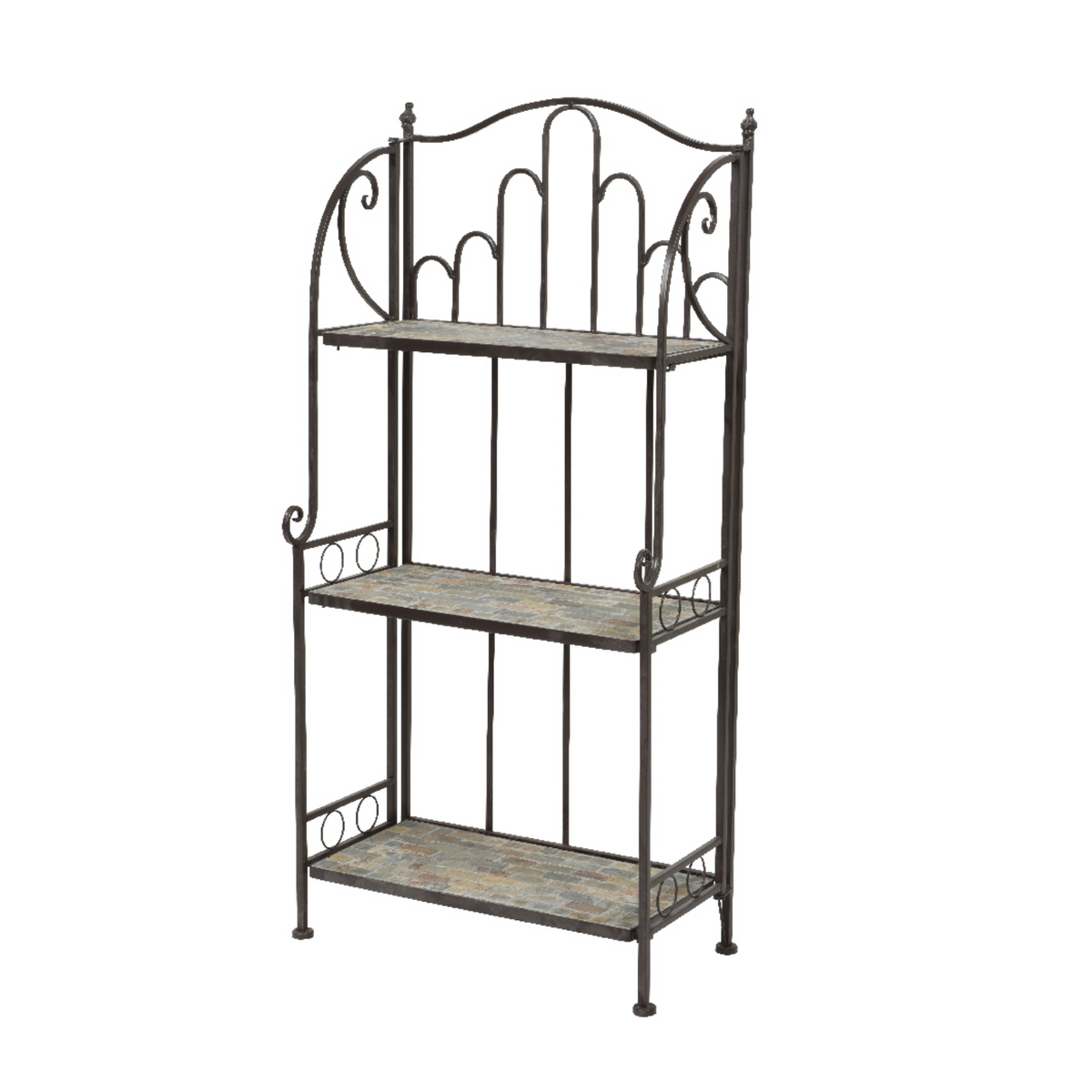 Decoris Slate Mosaic Iron Rack – Old Railway Line Garden Centre