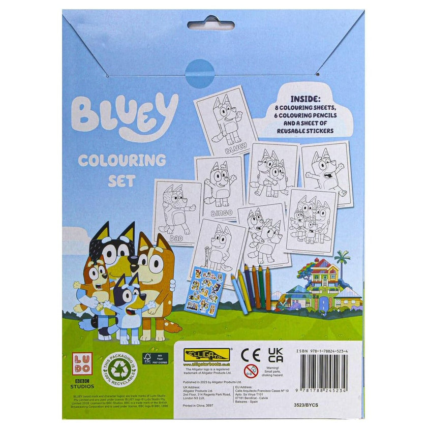 Bluey Colouring Set Children's Activity Stickers – Old Railway Line ...