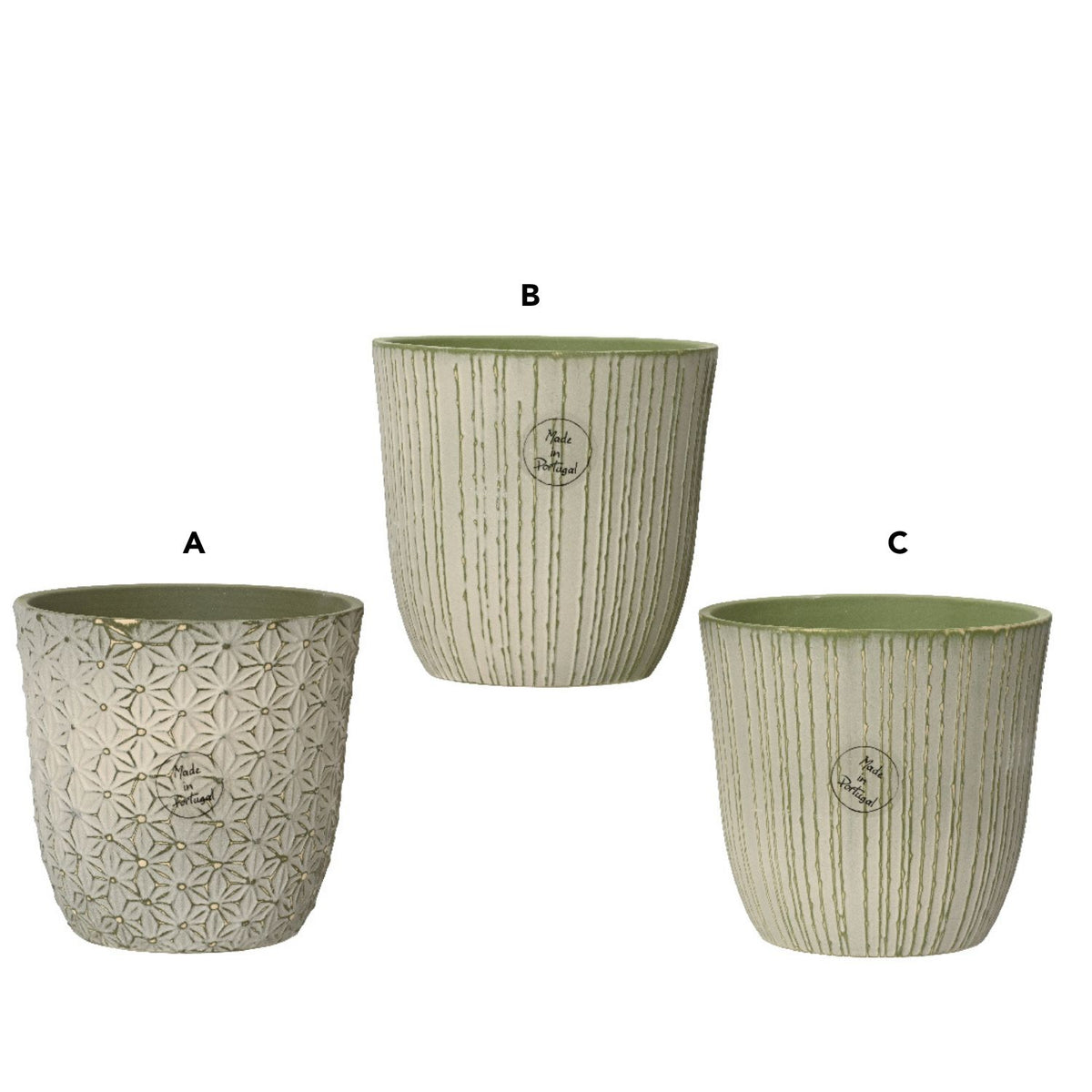 Kaemingk 14cm Matt Stoneware Planter (Choice of 3) – Old Railway Line ...