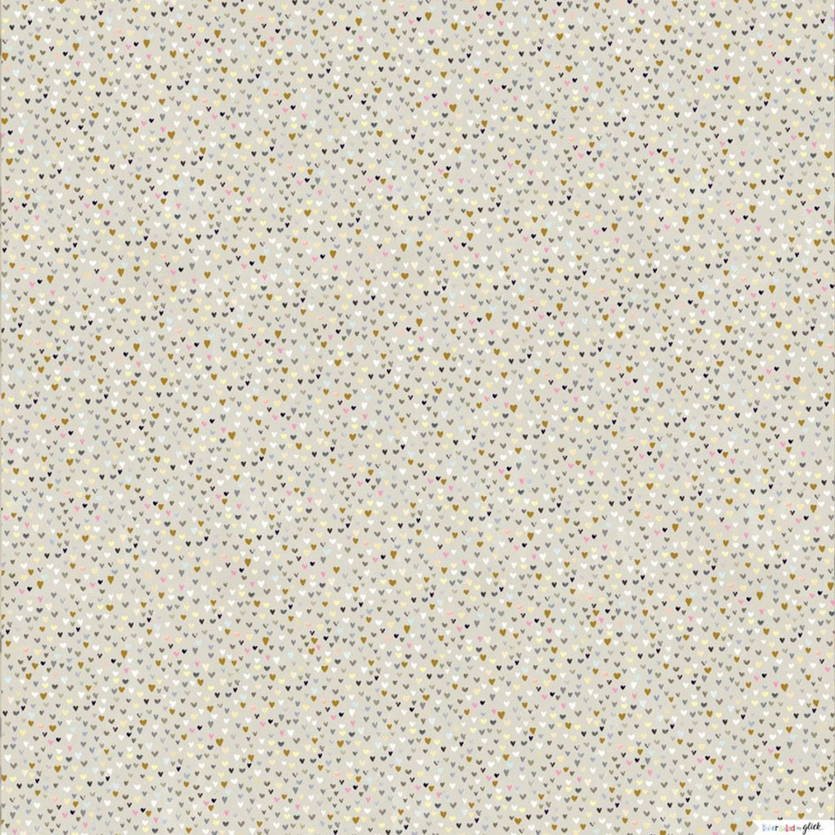 Glick Small Hearts Design Wrapping Wrapping Paper Sheet - Cream – Old ...