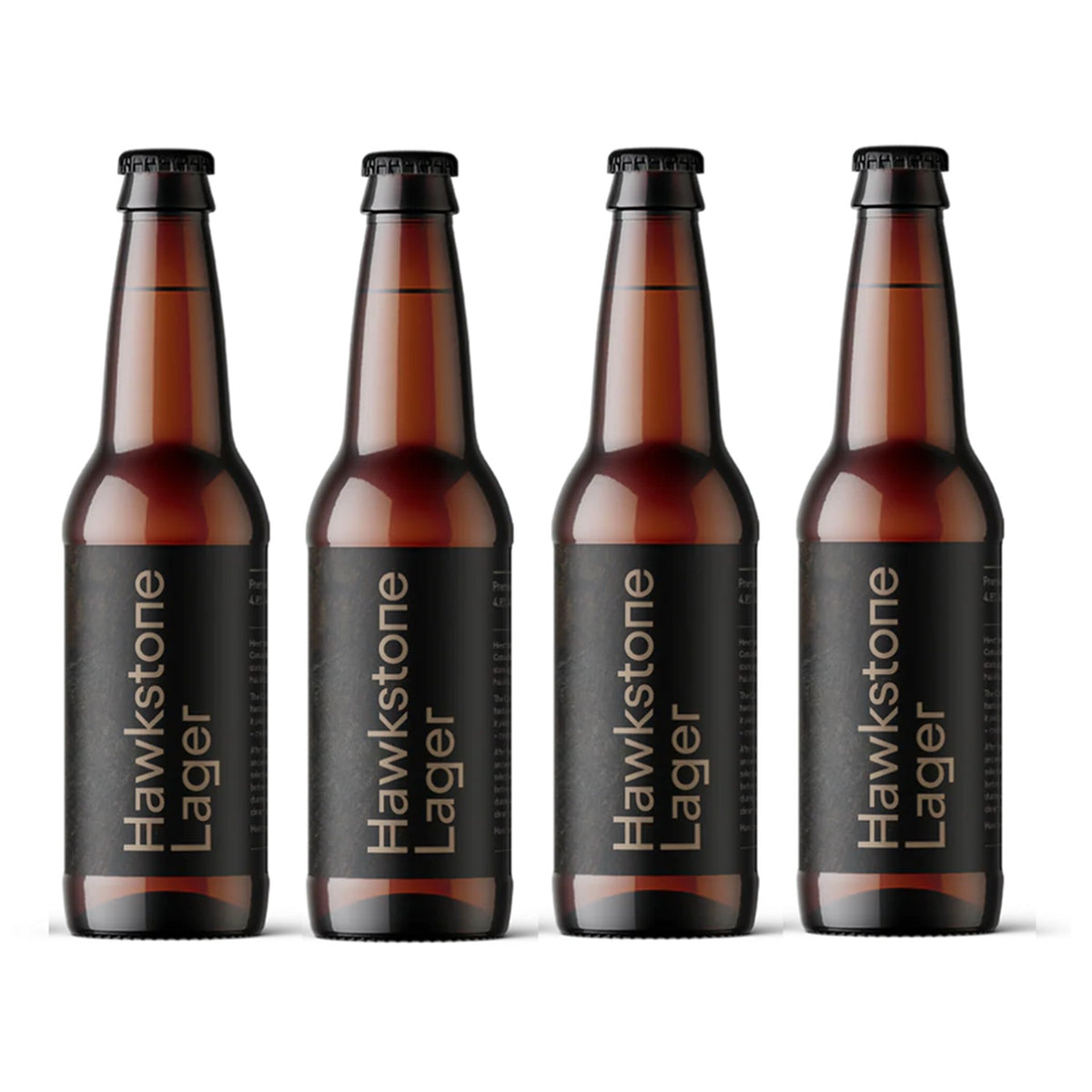 Hawkstone 4 Bottle Premium Lager 4.8% – Old Railway Line Garden Centre