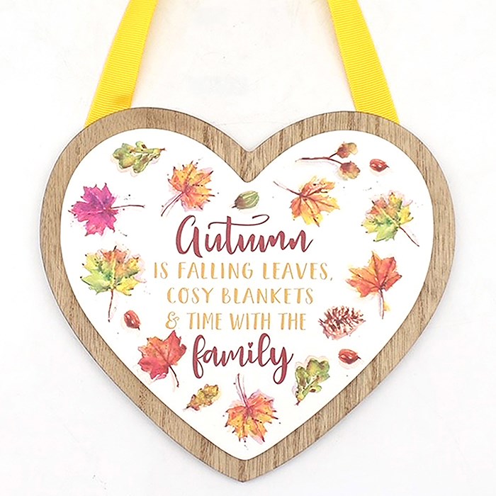 Lesser & Pavey Autumn Leaves Family Heart Plaque - LP96211 – Old ...