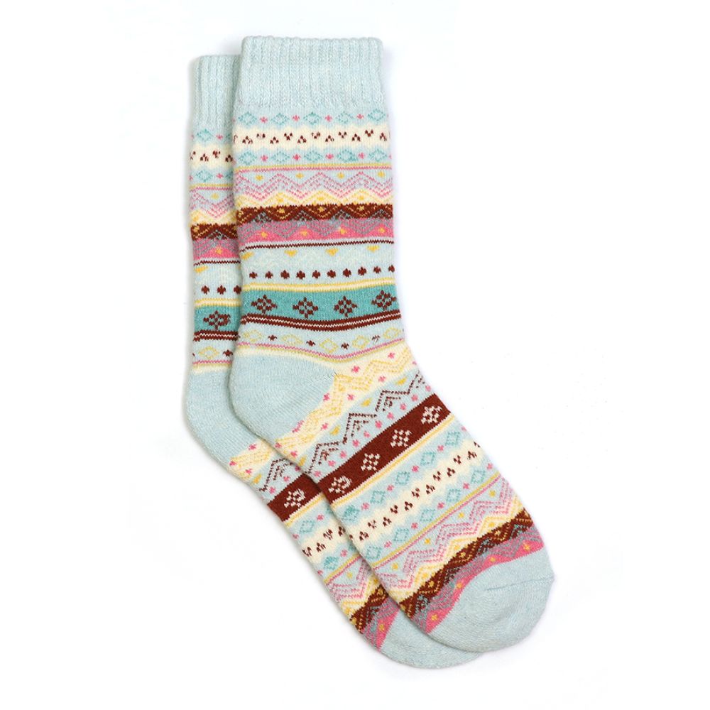 POM Pastel Blue Mix Nordic Cosy Socks – Old Railway Line Garden Centre