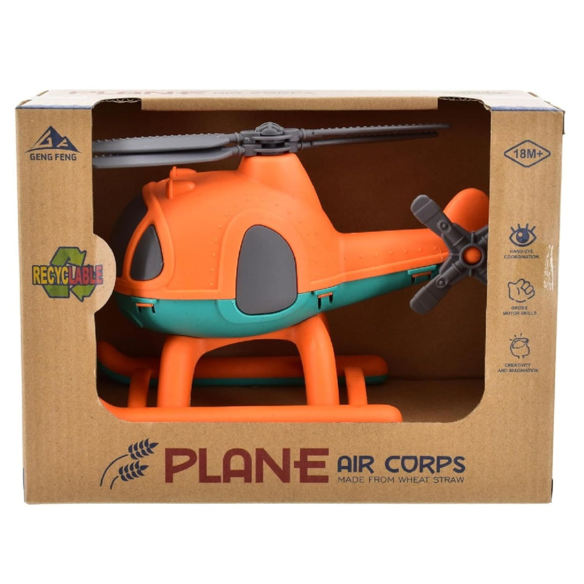 Bio Plastic 18cm Helicopter – Old Railway Line Garden Centre