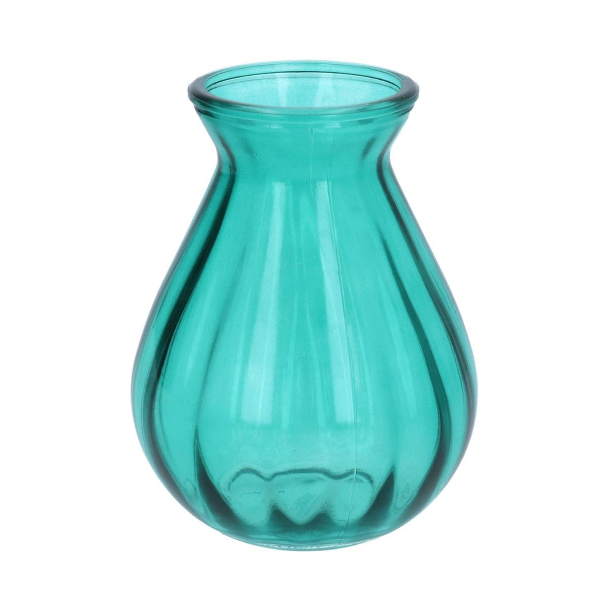 Gisela Graham Teal Glass Posy Vase – Old Railway Line Garden Centre