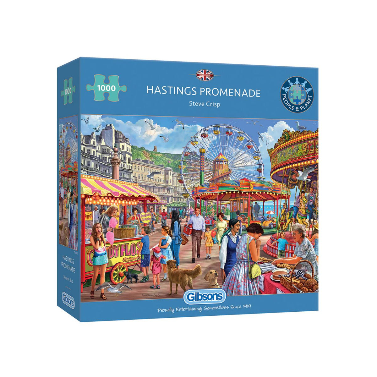 Gibsons Games 1000 Piece Hastings Promenade Jigsaw Puzzle – Old Railway ...