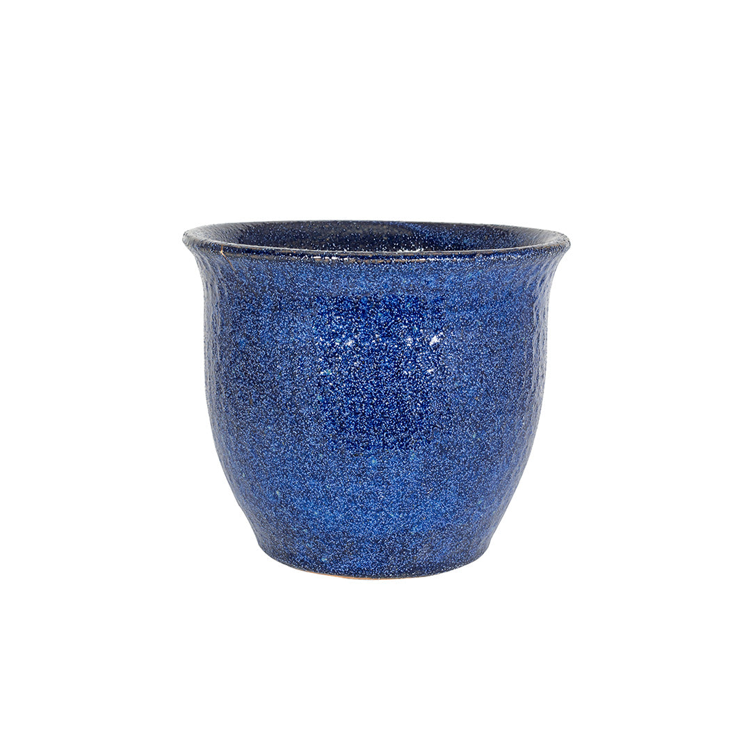 APTA 29cm Neptune Glazed Planter Pot - Blue – Old Railway Line Garden ...