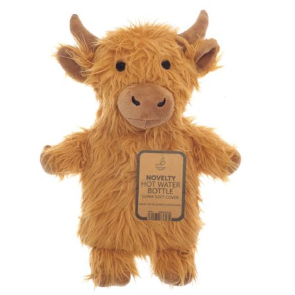 Bartleby Highland Cow Hot Water Bottle – Old Railway Line Garden Centre