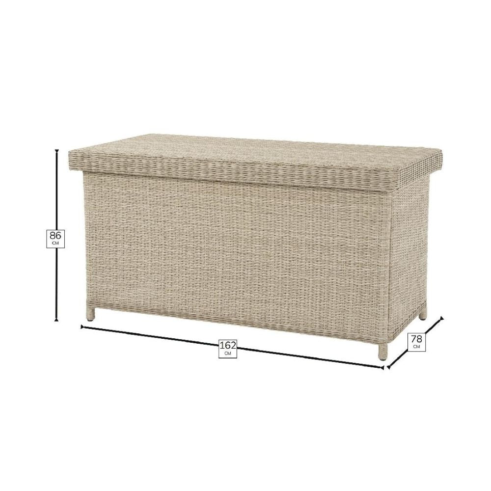 Bramblecrest Chedworth 160cm Standard Cushion Box with Liner - Sandsto ...