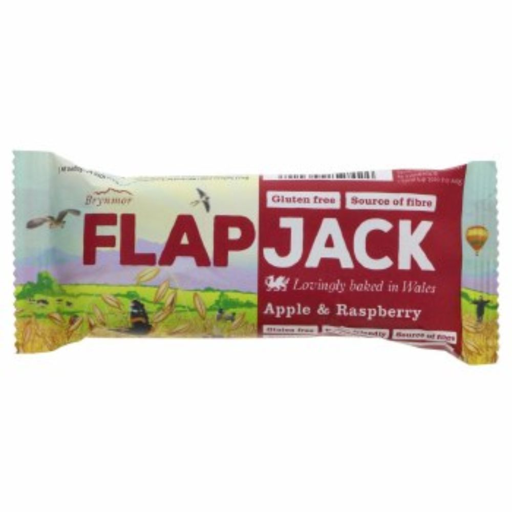 Brynmor 80g Apple & Raspberry Flapjack Bar – Old Railway Line Garden Centre