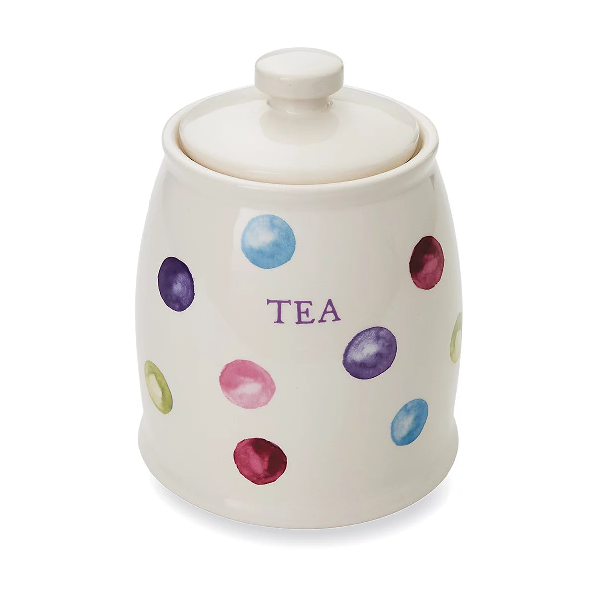 Cooksmart Spotty Dotty Tea Canister – Old Railway Line Garden Centre