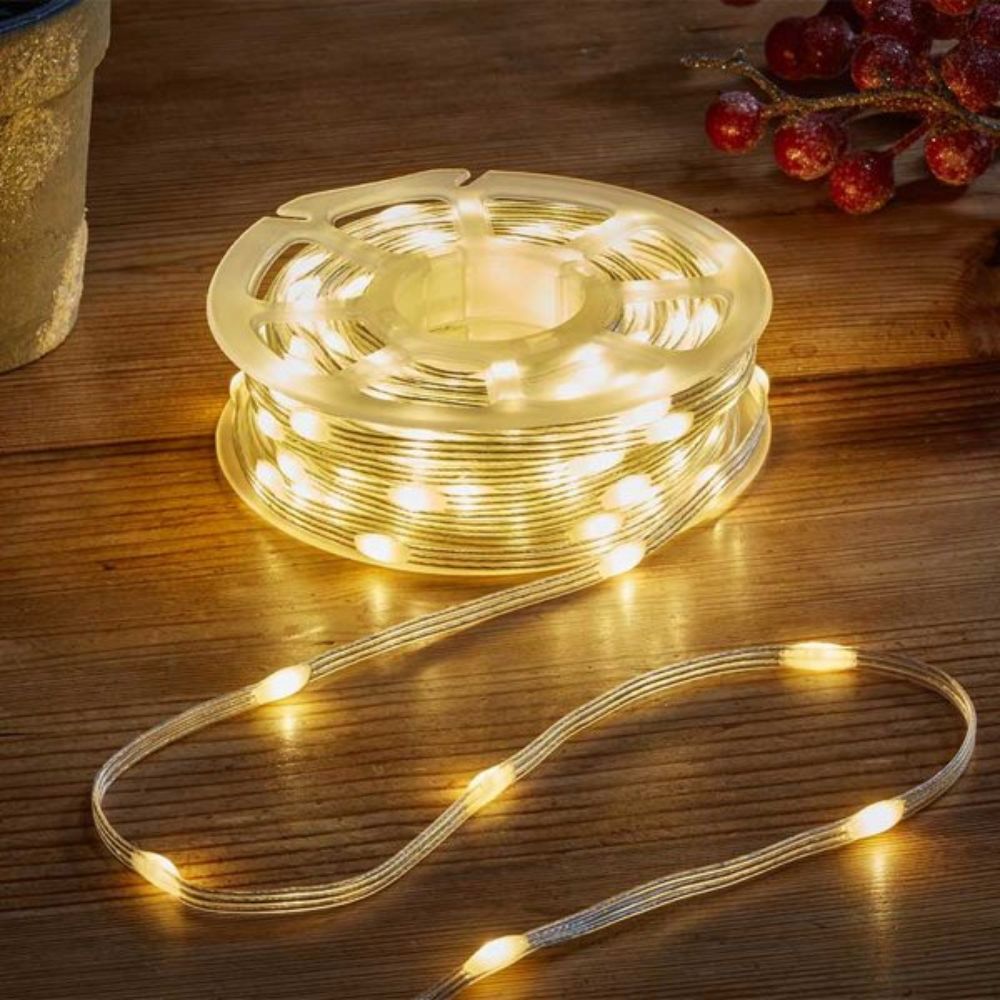 Eureka TwoTone 100 Warm & Cool White LED String Lights – Old Railway ...
