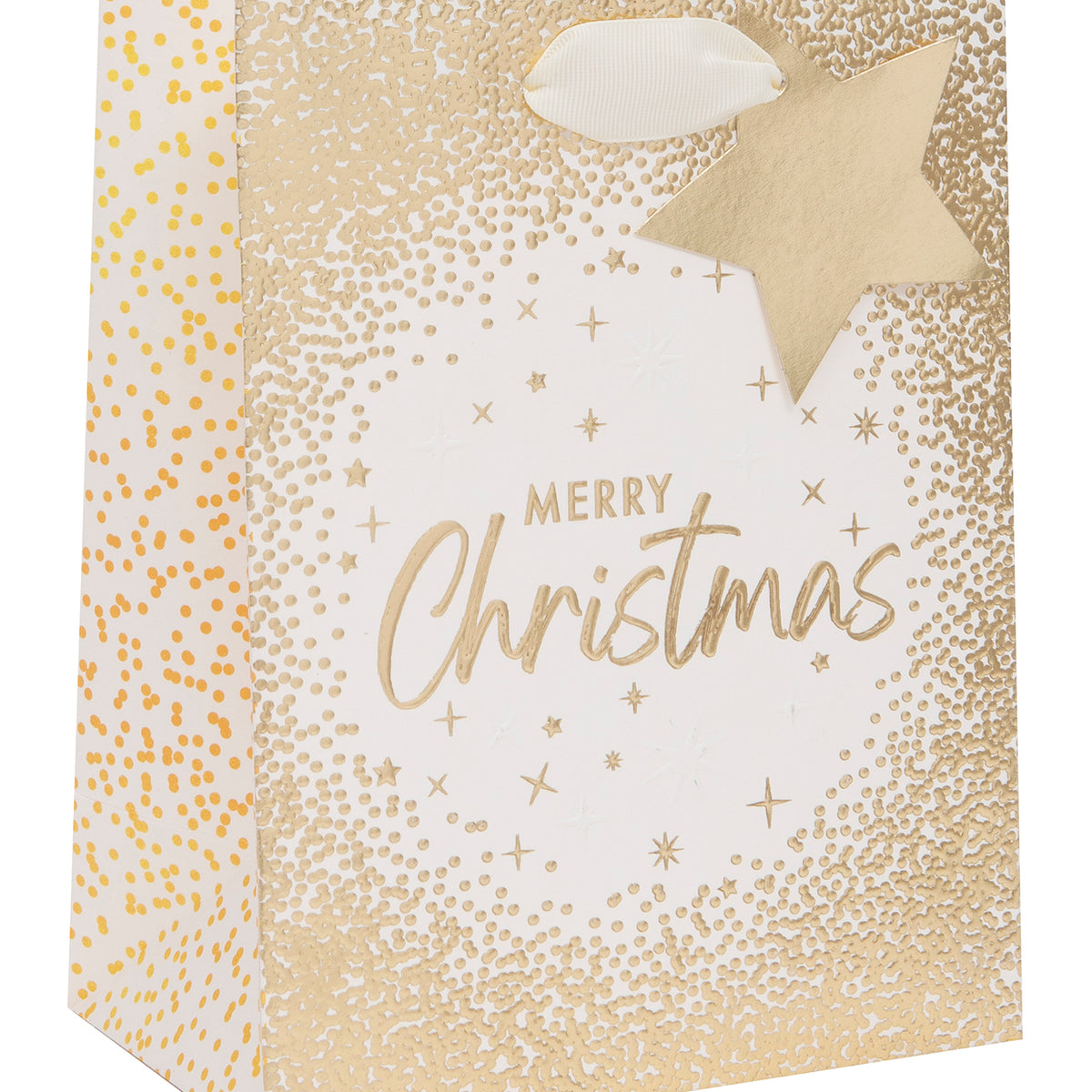 Glick Merry Christmas Medium Present Gift Bag Gold Sparkle – Old ...