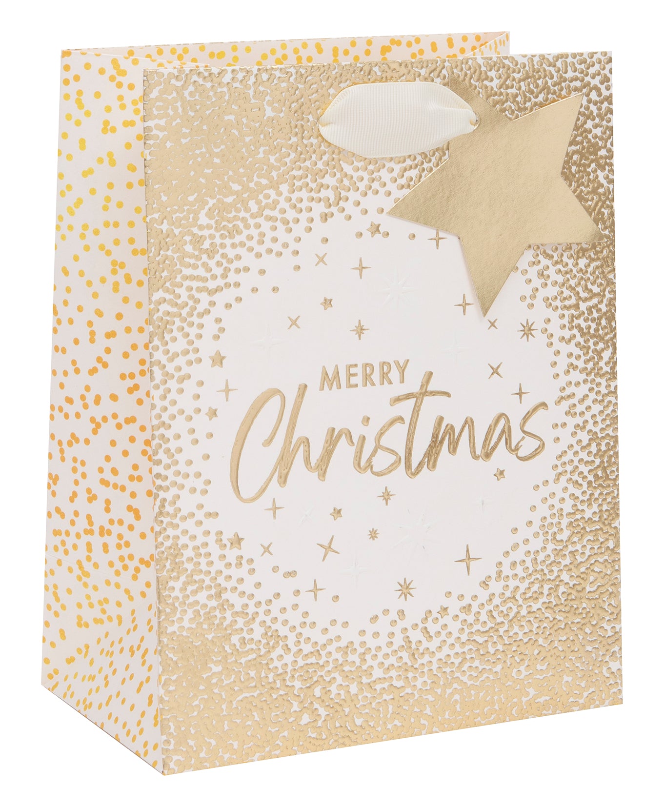 Glick Merry Christmas Medium Present Gift Bag Gold Sparkle – Old ...