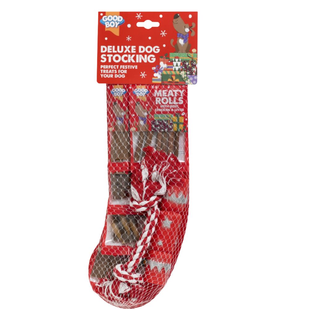 Good Boy Deluxe Dog Christmas Stocking – Old Railway Line Garden Centre