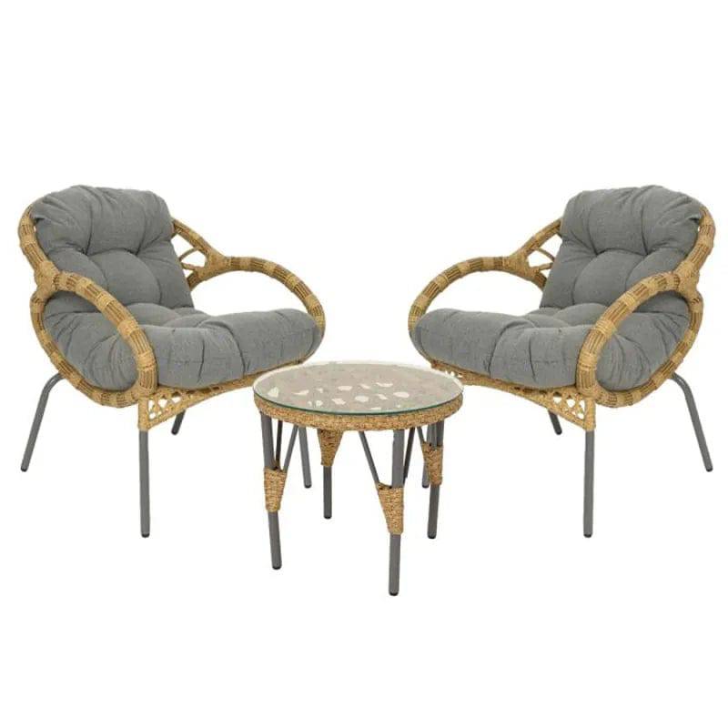 Kaemingk Natural Castel Wicker 2 Seat Bistro Set – Old Railway Line Garden Centre