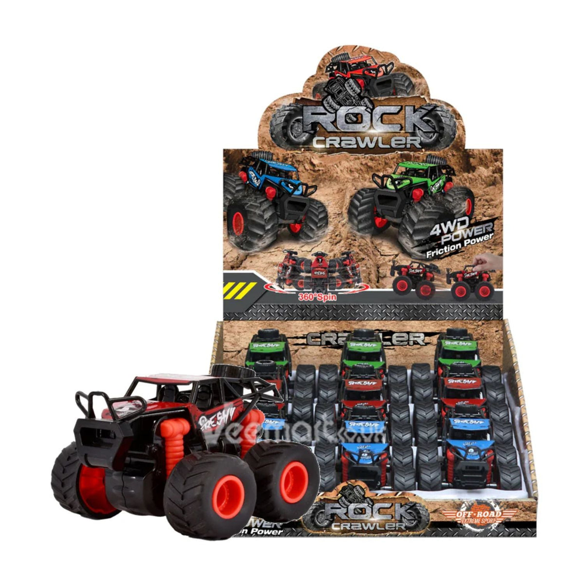 Kandy Toys 4 x 4 Friction Big Wheel Crusher Vehicle (Choice of 3) – Old ...