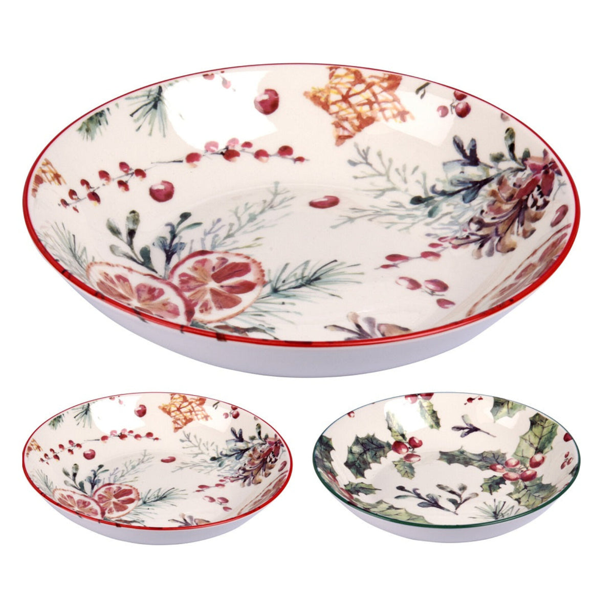 Koopman Porcelain Christmas Joy Bowl (Choice of 2) – Old Railway Line ...