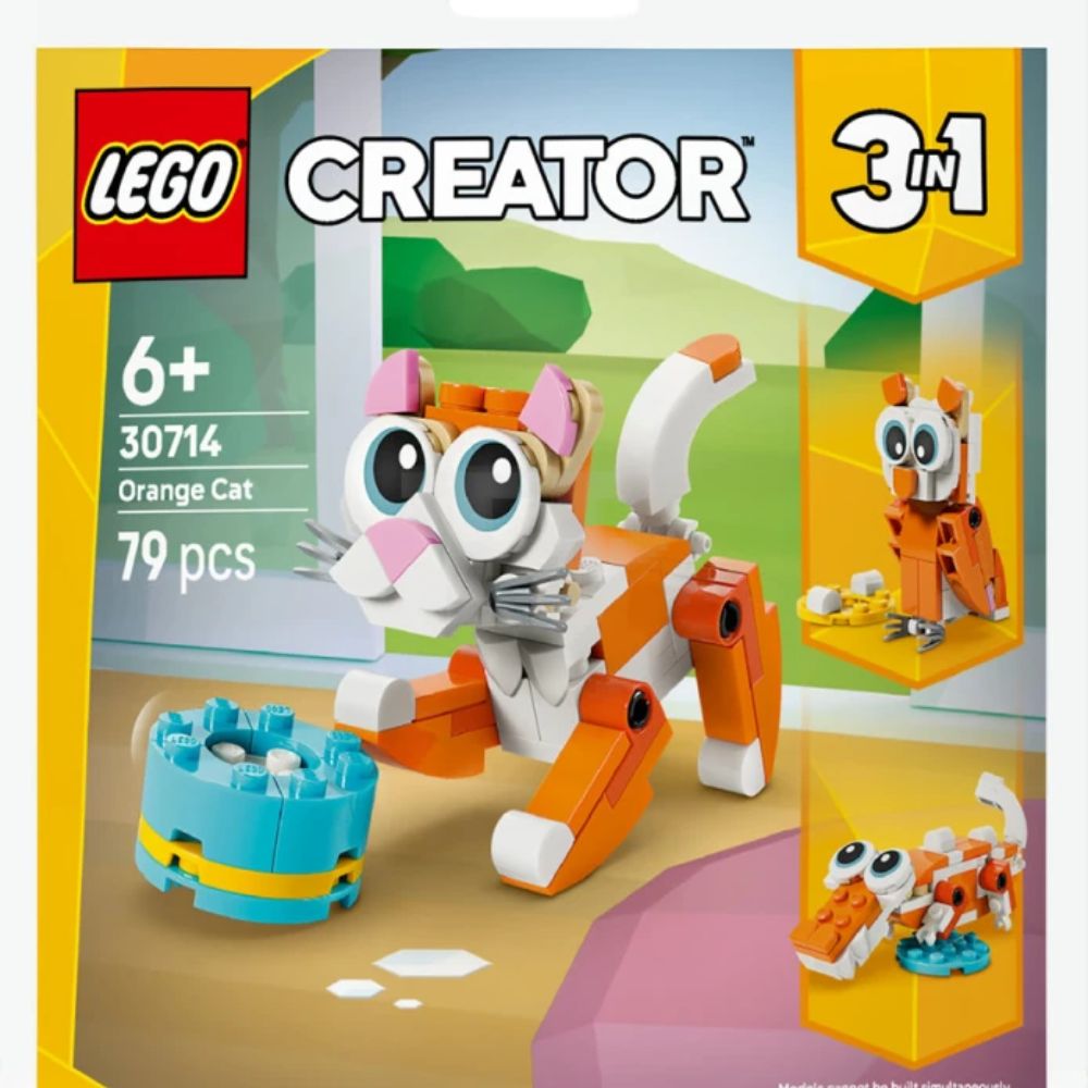LEGO Creator 3-in-1 Orange Cat – Old Railway Line Garden Centre