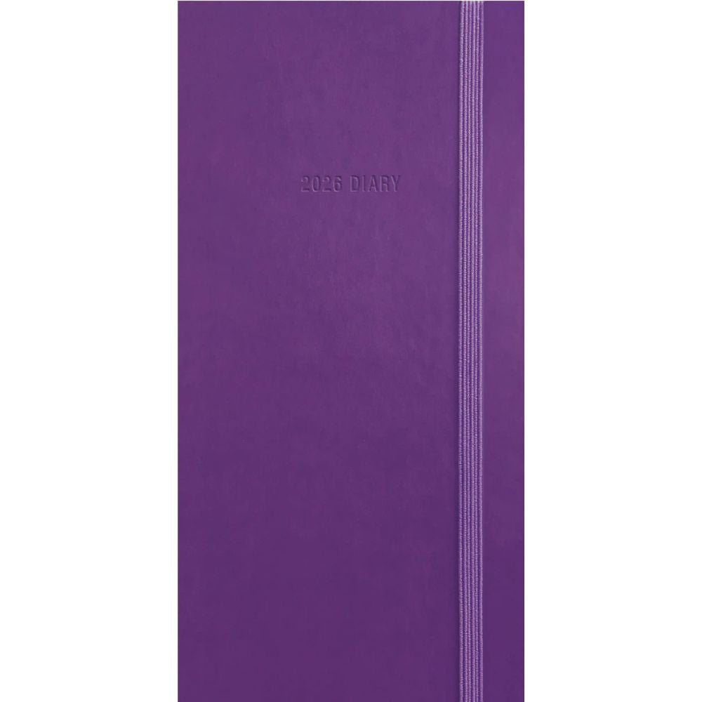 Otter House Fashion Purple Soft Touch Slim Dlx Diary 2026 – Old Railway ...