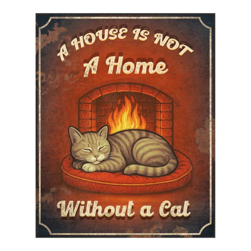 Primus A Home Without a Cat Hanging Metal Wall Sign – Old Railway Line ...