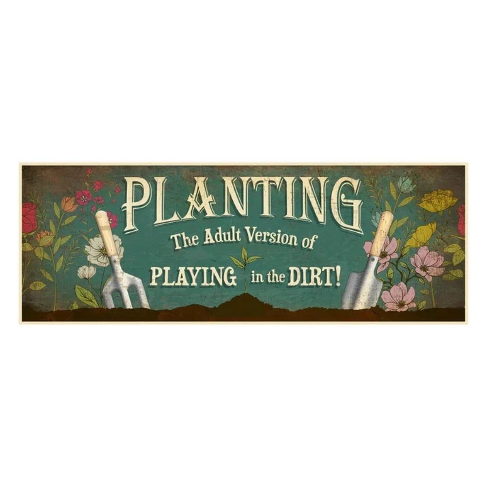 Primus Planting Hanging Metal Wall Sign – Old Railway Line Garden Centre