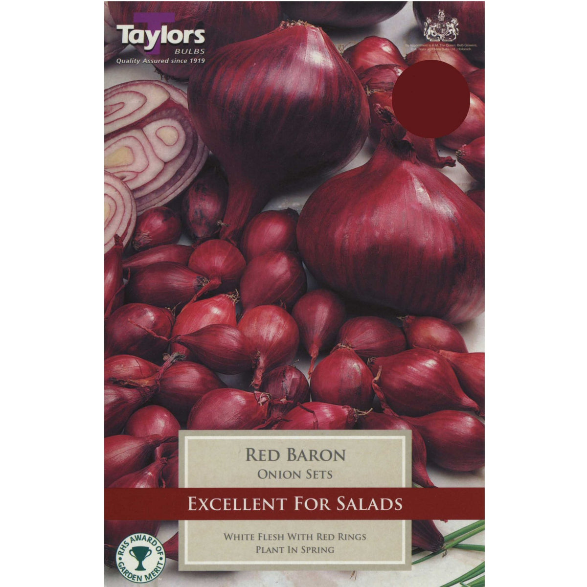 Taylors 50 Red Onion Red Baron Sets – Old Railway Line Garden Centre