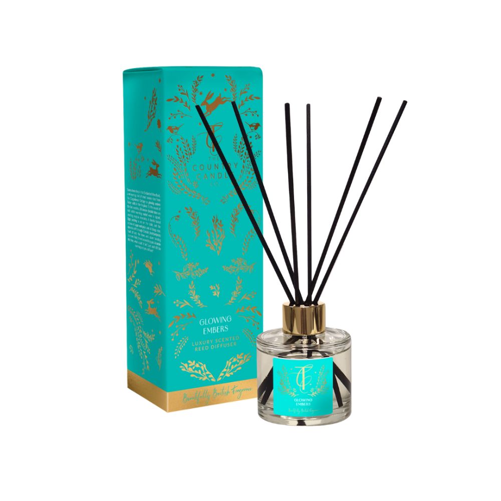 The Country Candle Co 100ml Glowing Embers Reed Diffuser – Old Railway ...