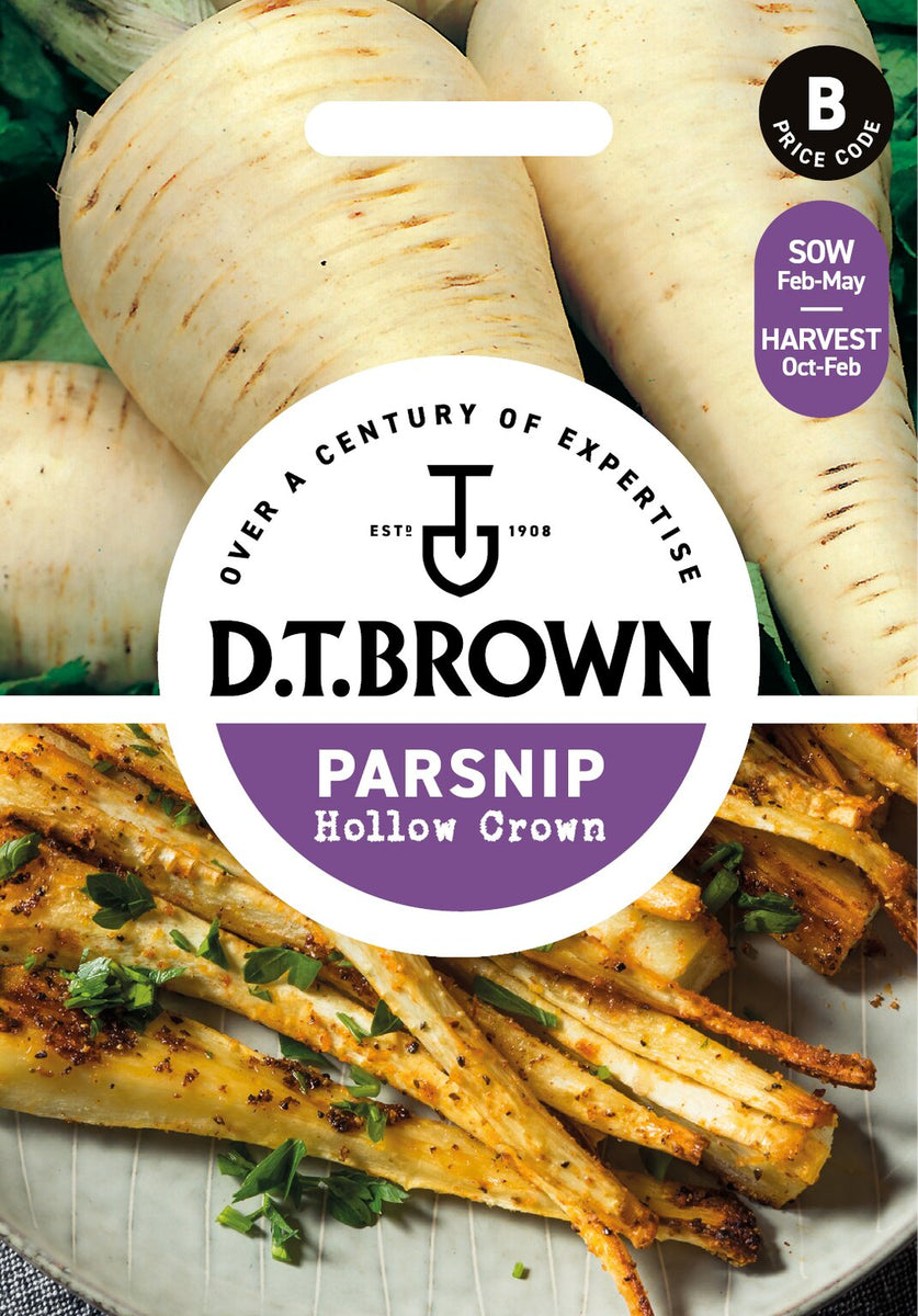 D.T. Brown 'Hollow Crown' Parsnip Seeds – Old Railway Line Garden Centre