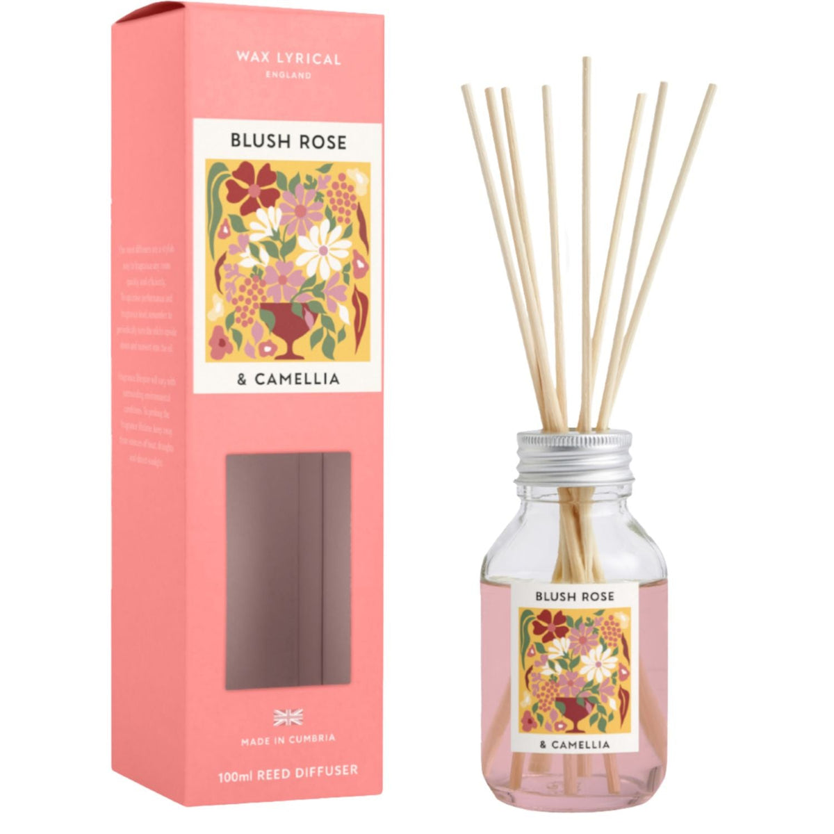 Wax Lyrical Blush Rose 100ml Reed Diffuser – Old Railway Line Garden Centre