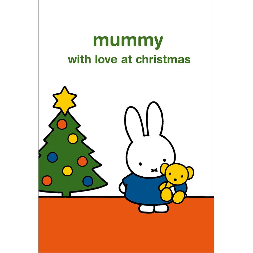 Woodmansterne Mummy - Miffy with Teddy & Tree Christmas Card – Old ...