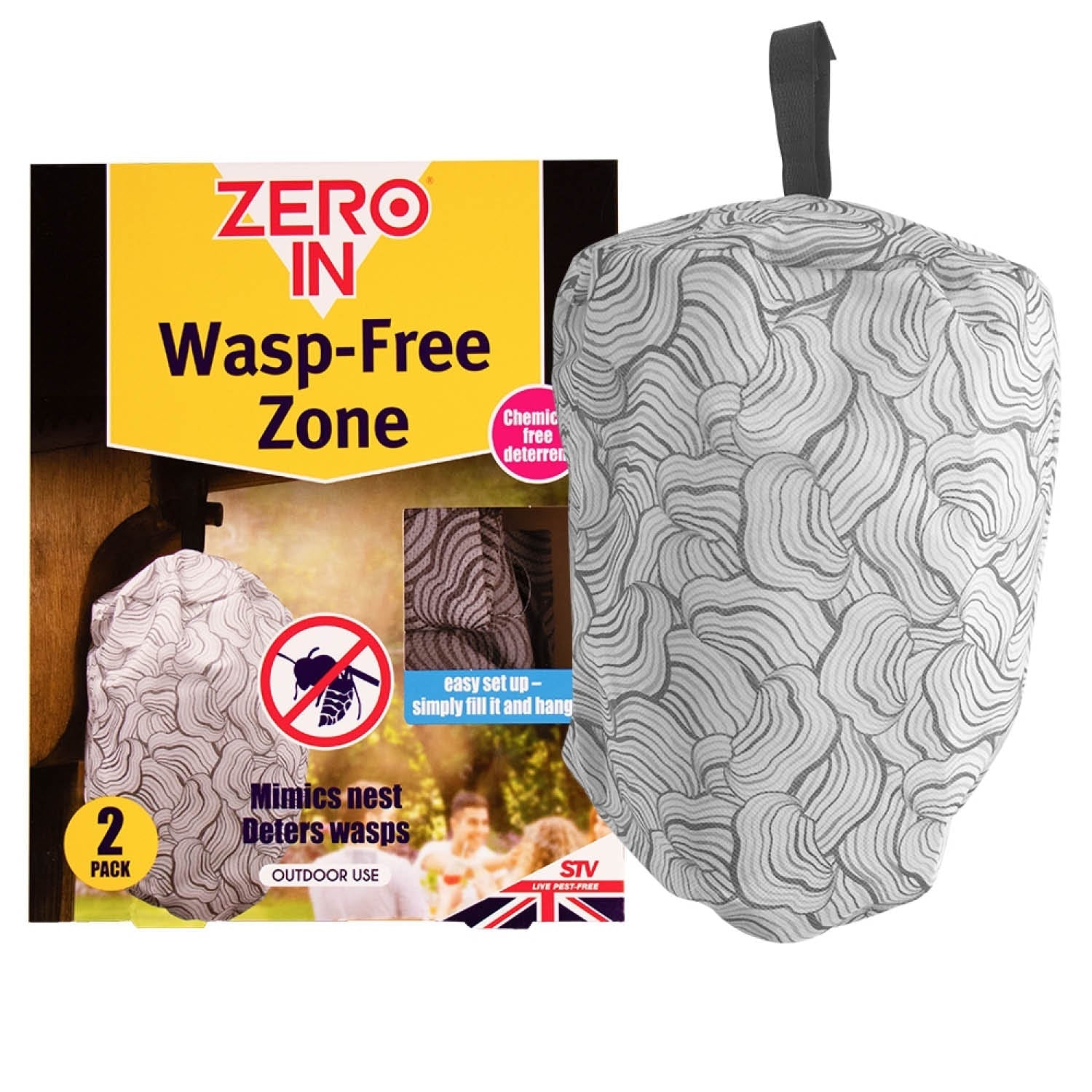 Zero In Wasp-Free Zone Wasp Deterrent (2 Pack) – Old Railway Line Garden Centre