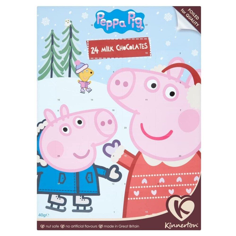 Kinnerton Peppa Pig Milk Chocolate Advent Calendar – Old Railway Line ...