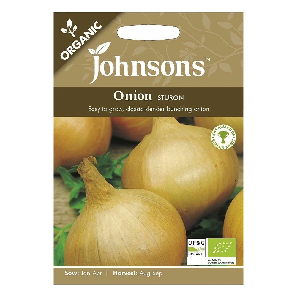 Johnson's Organic Onion Sturon Seeds – Old Railway Line Garden Centre