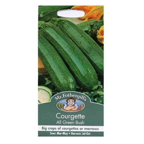 Mr Fothergill's Courgette All Green Bush Vegetable Seeds – Old Railway ...