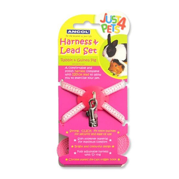 Ancol Pink Rabbit & Guinea Pig Harness & Lead Set – Old Railway Line ...