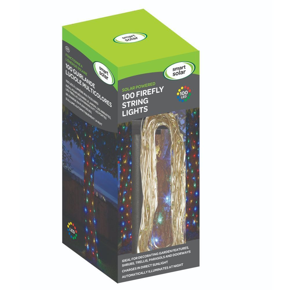 Smart Solar 100 Firefly LED Multi Coloured Star String Lights – Old ...