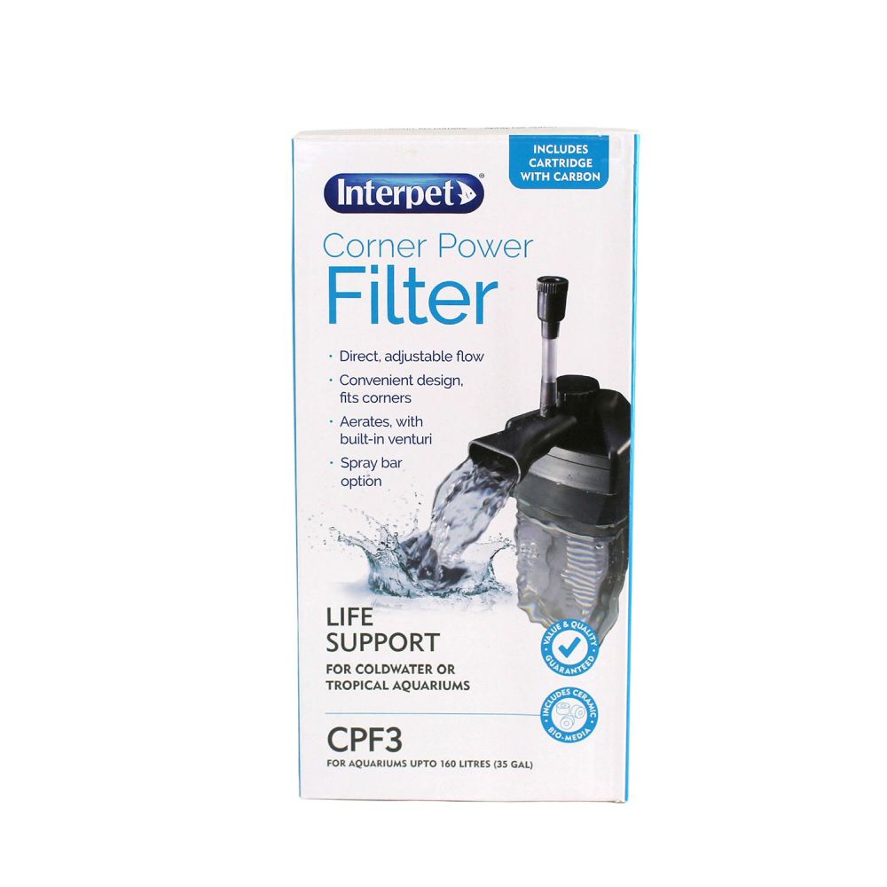 Interpet Internal Corner Power Filter CPF3 – Old Railway Line Garden Centre