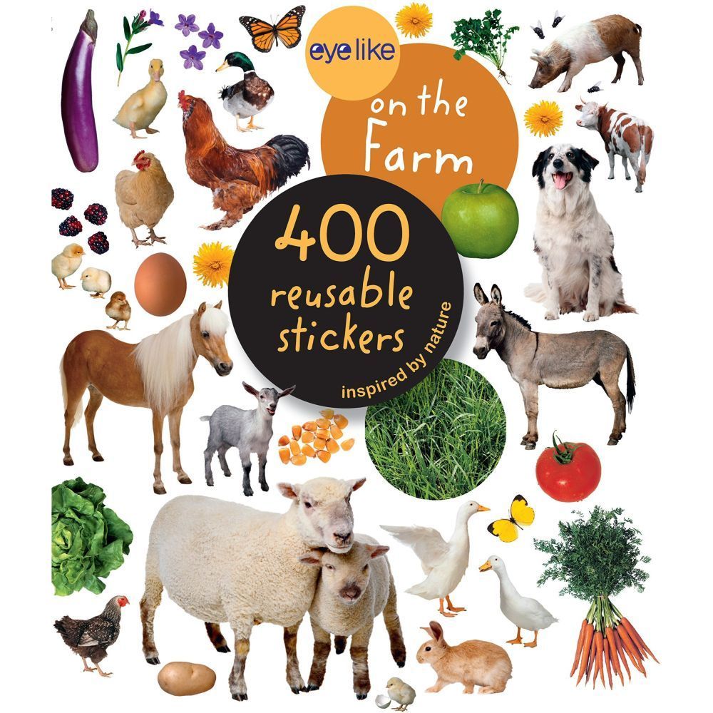 Eyelike: Farm 400 Reusable Sticker Book – Old Railway Line Garden Centre
