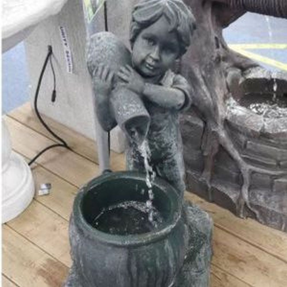Bermuda Osborne Solar Powered Water Feature – Old Railway Line Garden ...
